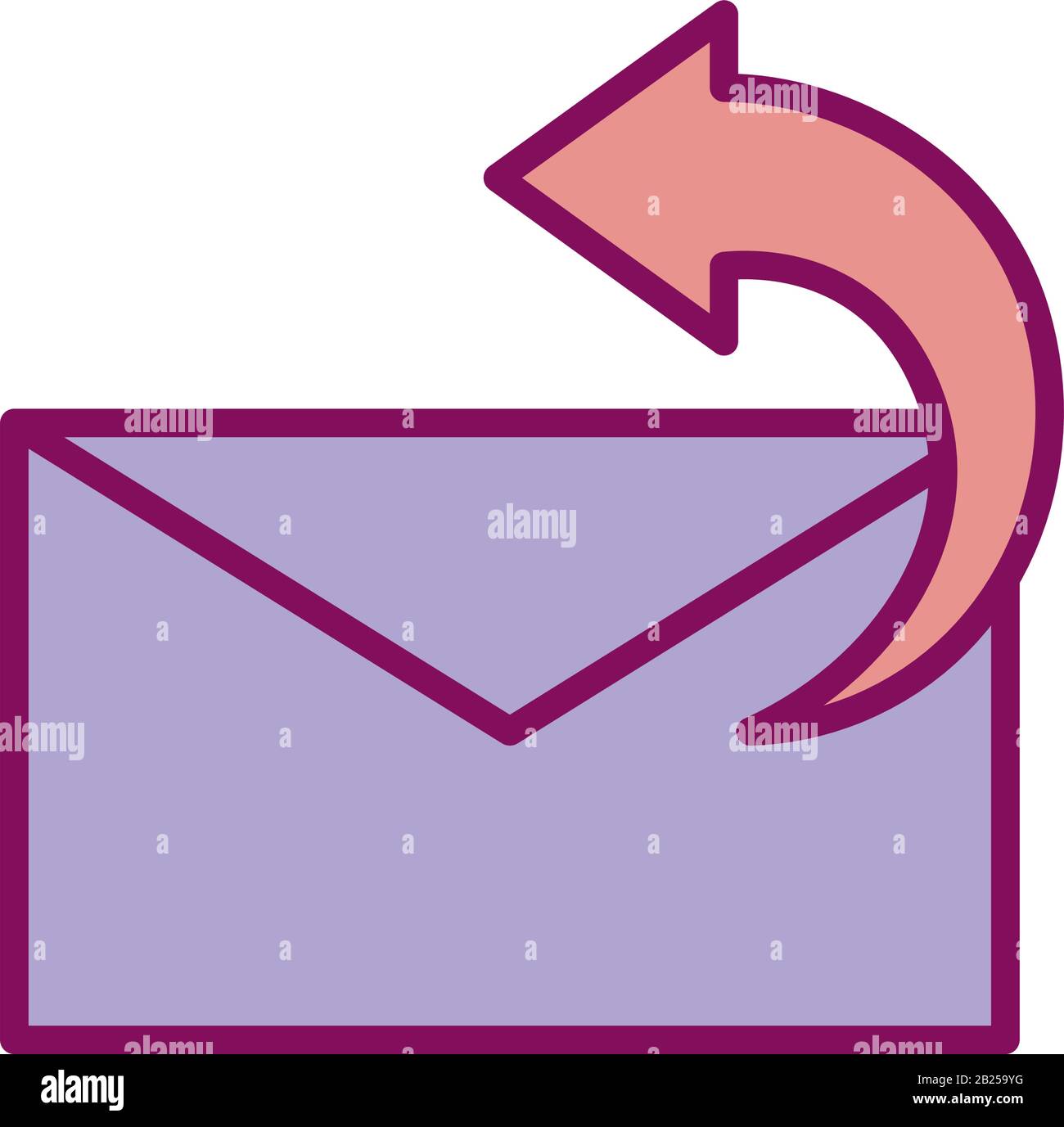 Message envelope arrow icon image Stock Vector Images - Alamy