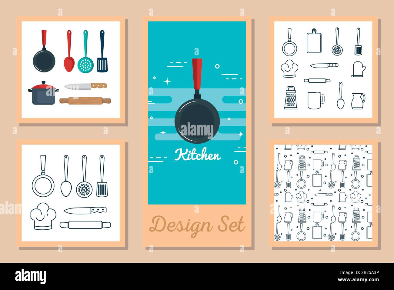 designs set of kitchen icons Stock Vector Image & Art - Alamy