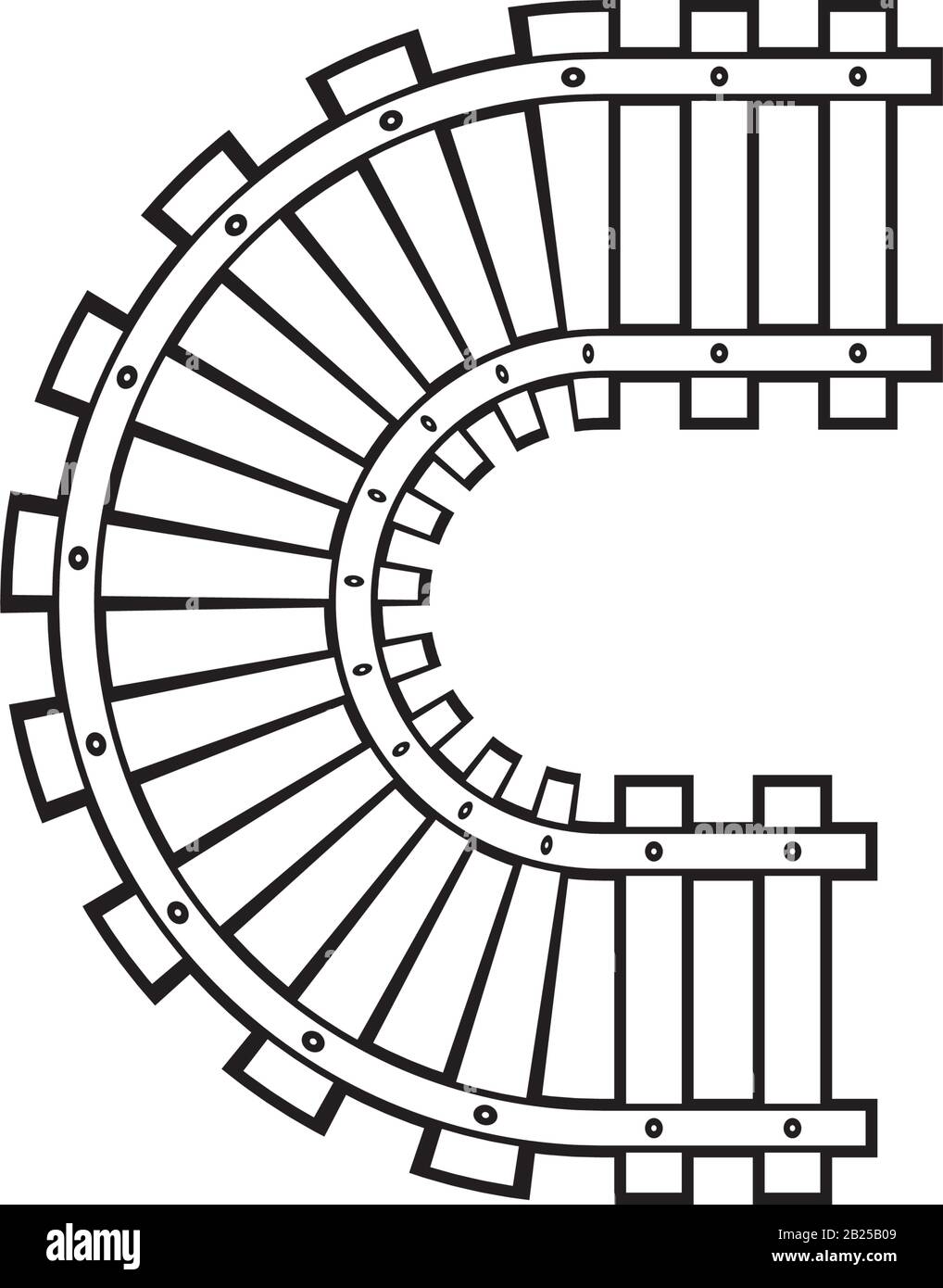 Train tracks vector icon design template illustration Stock Vector ...