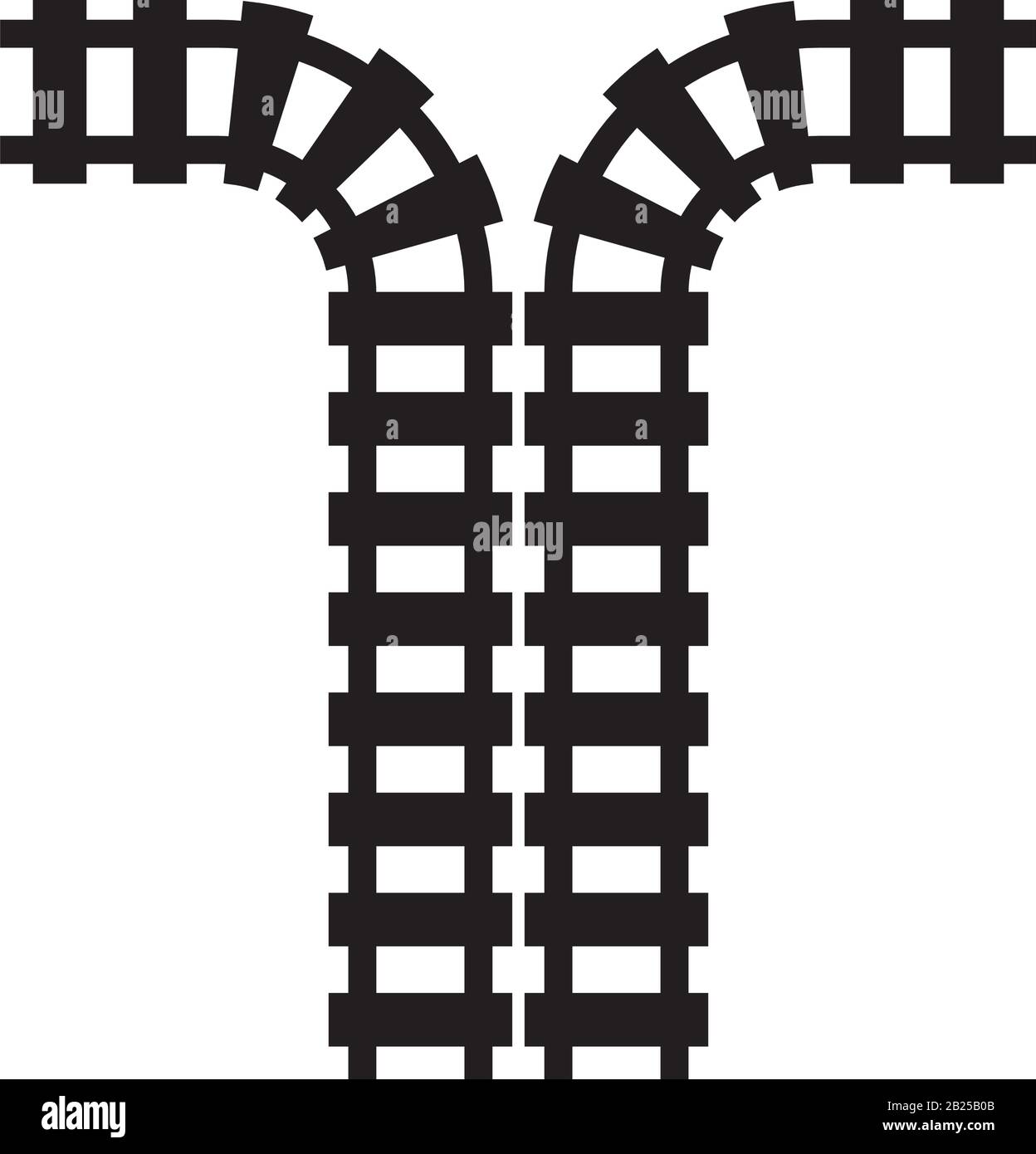 Train tracks vector icon design template illustration Stock Vector ...