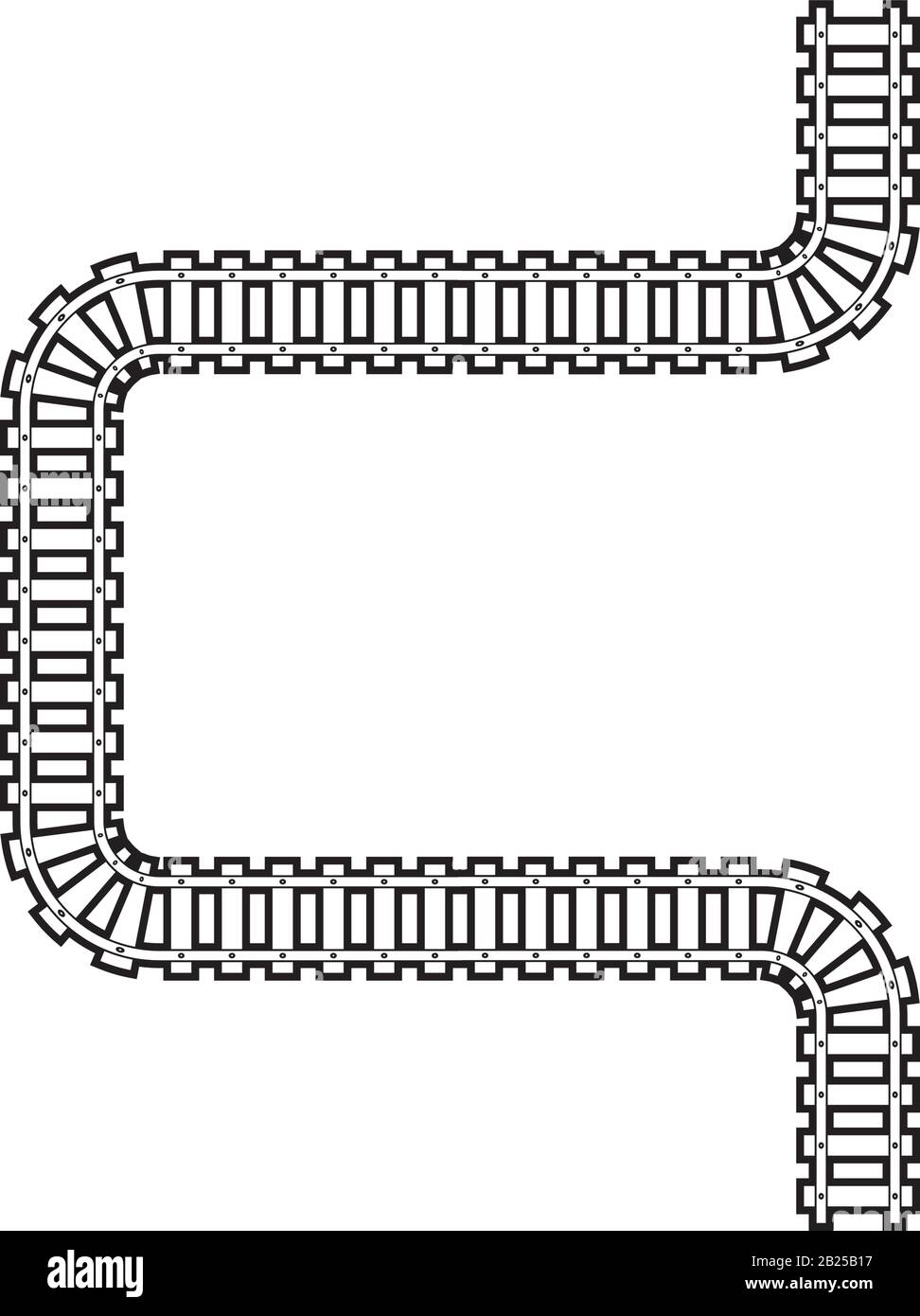 Train tracks vector icon design template illustration Stock Vector ...