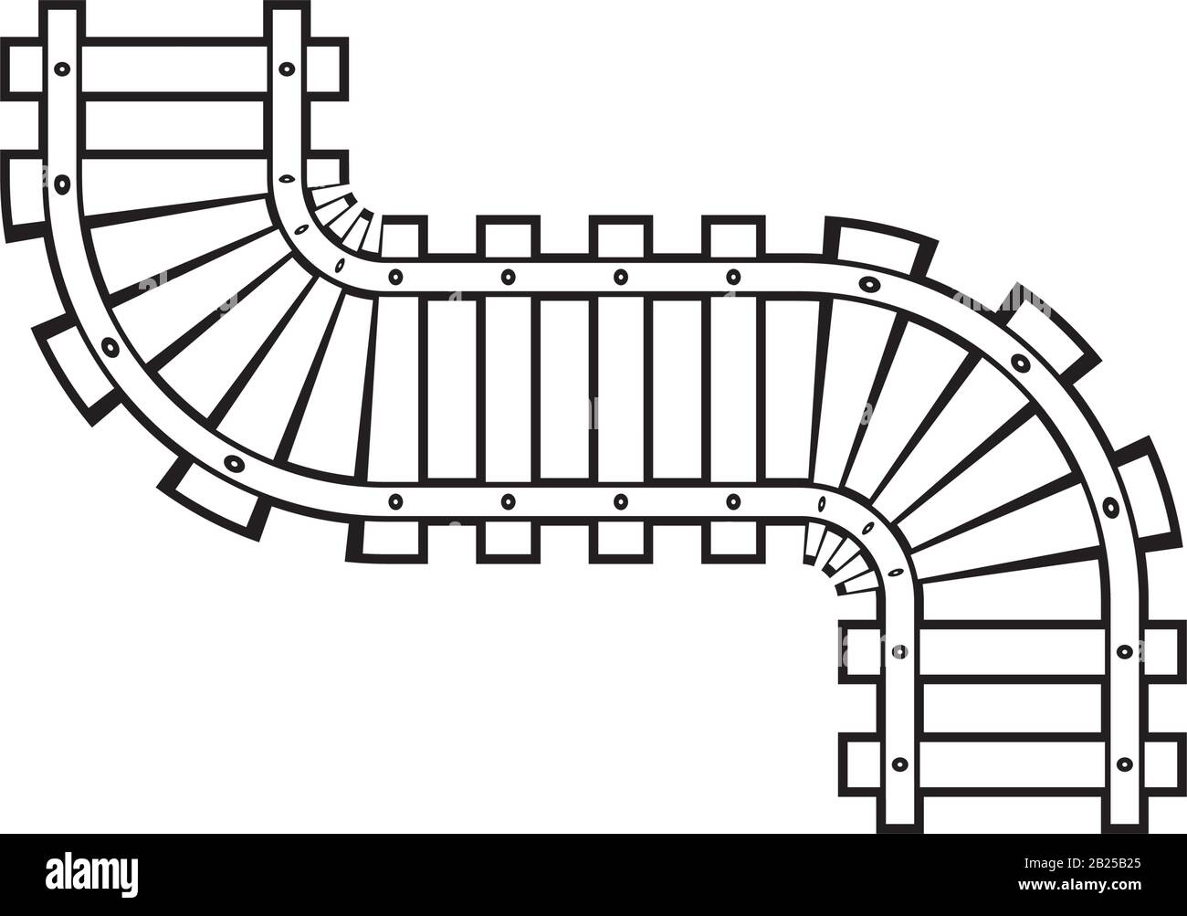 Train tracks vector icon design template illustration Stock Vector ...