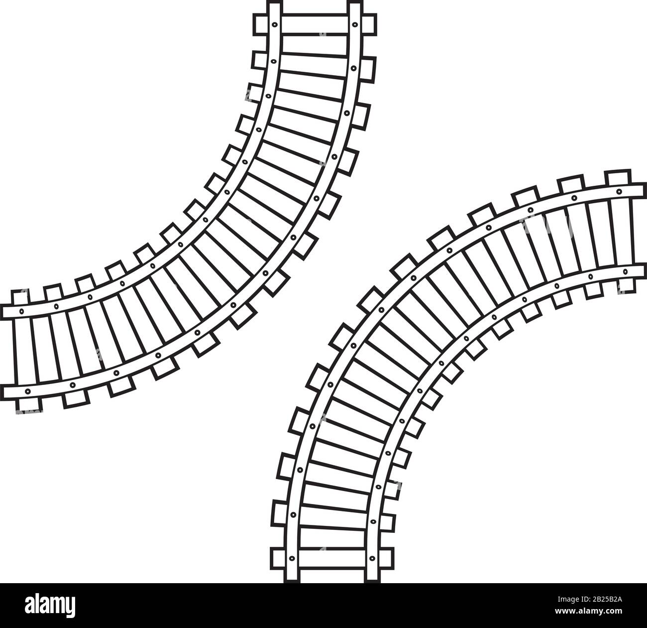 Train tracks vector icon design template illustration Stock Vector ...