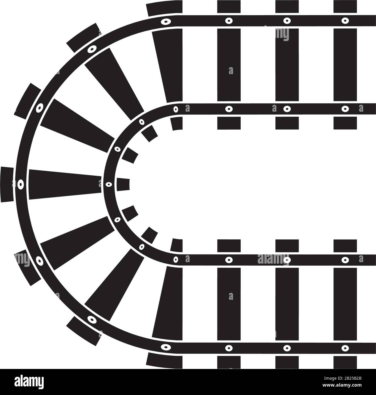 Train tracks vector icon design template illustration Stock Vector ...