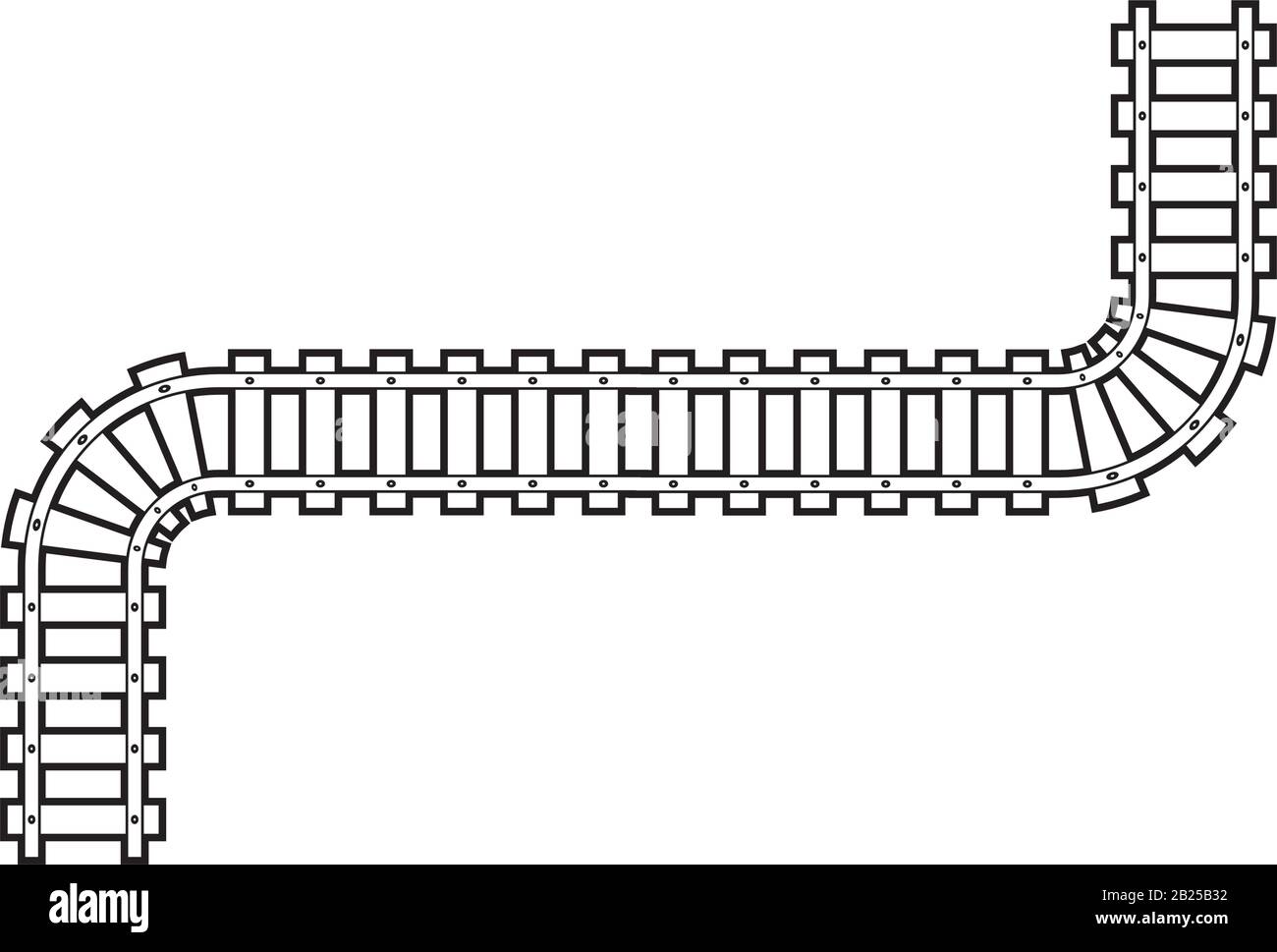 Train tracks vector icon design template illustration Stock Vector ...