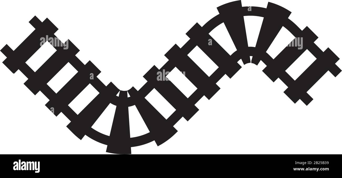 Train tracks vector icon design template illustration Stock Vector ...