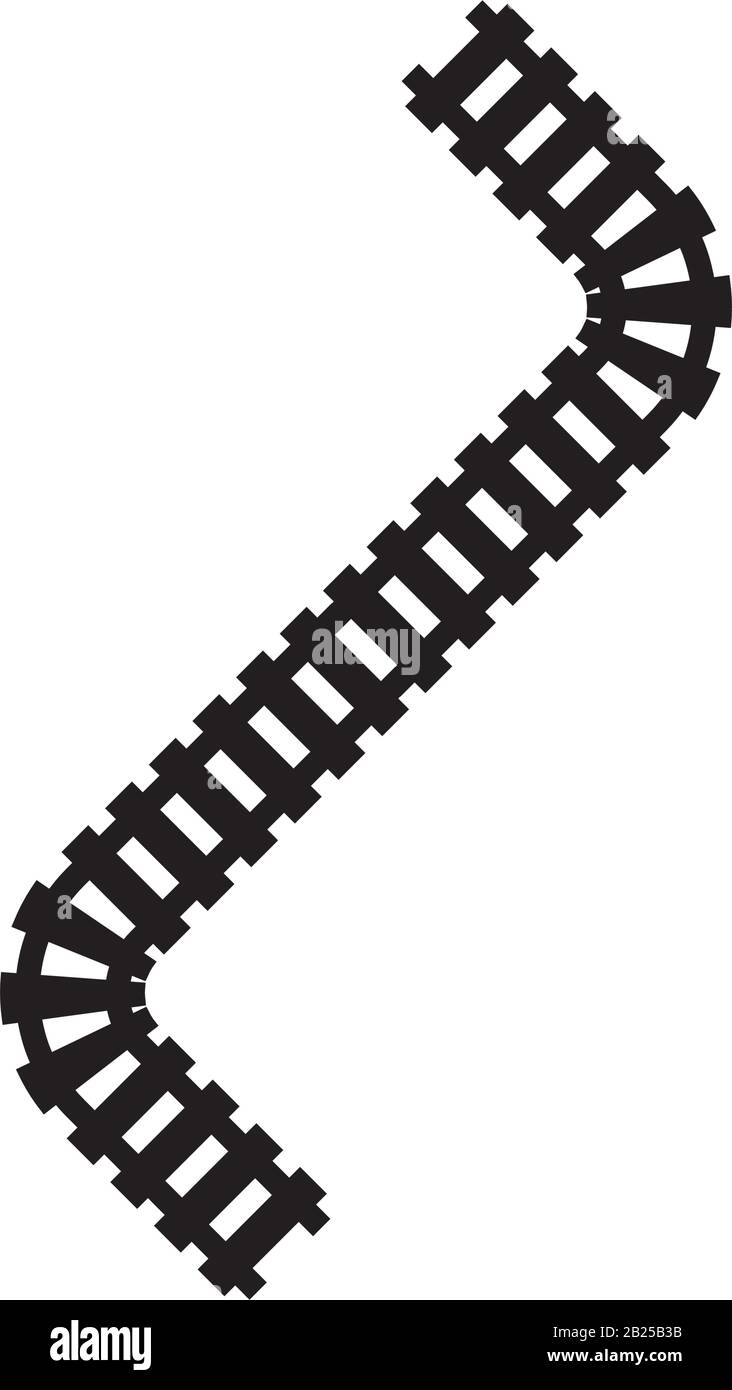 Train tracks vector icon design template illustration Stock Vector ...