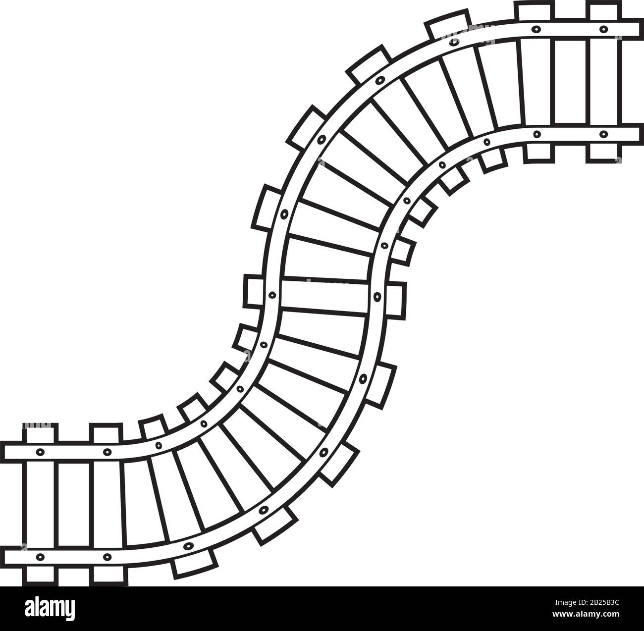 Train tracks vector icon design template illustration Stock Vector ...