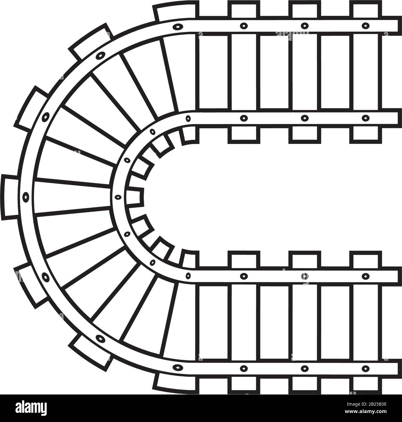 Train tracks vector icon design template illustration Stock Vector ...