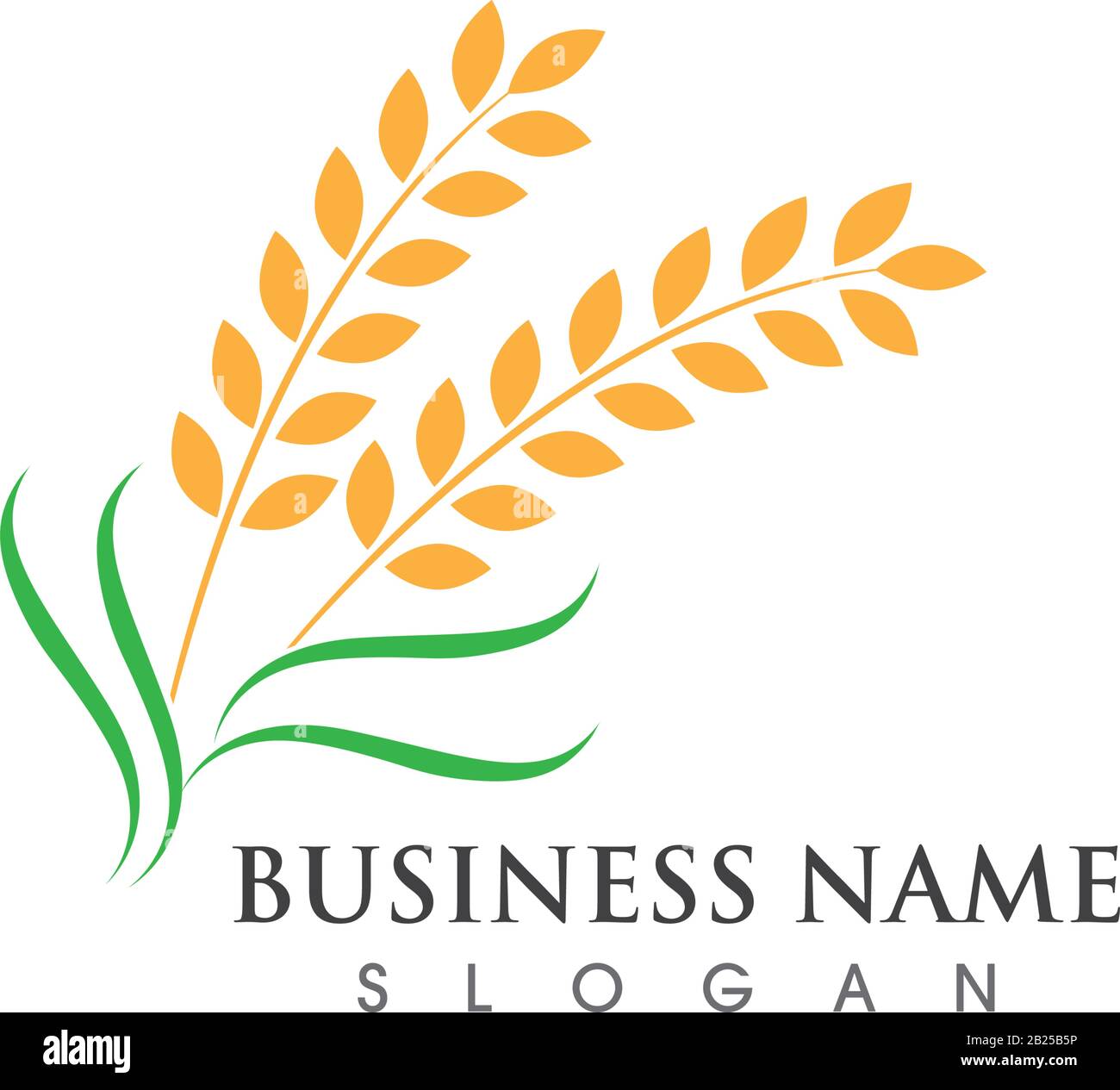Agriculture wheat logo and symbol vector Stock Vector Image & Art - Alamy