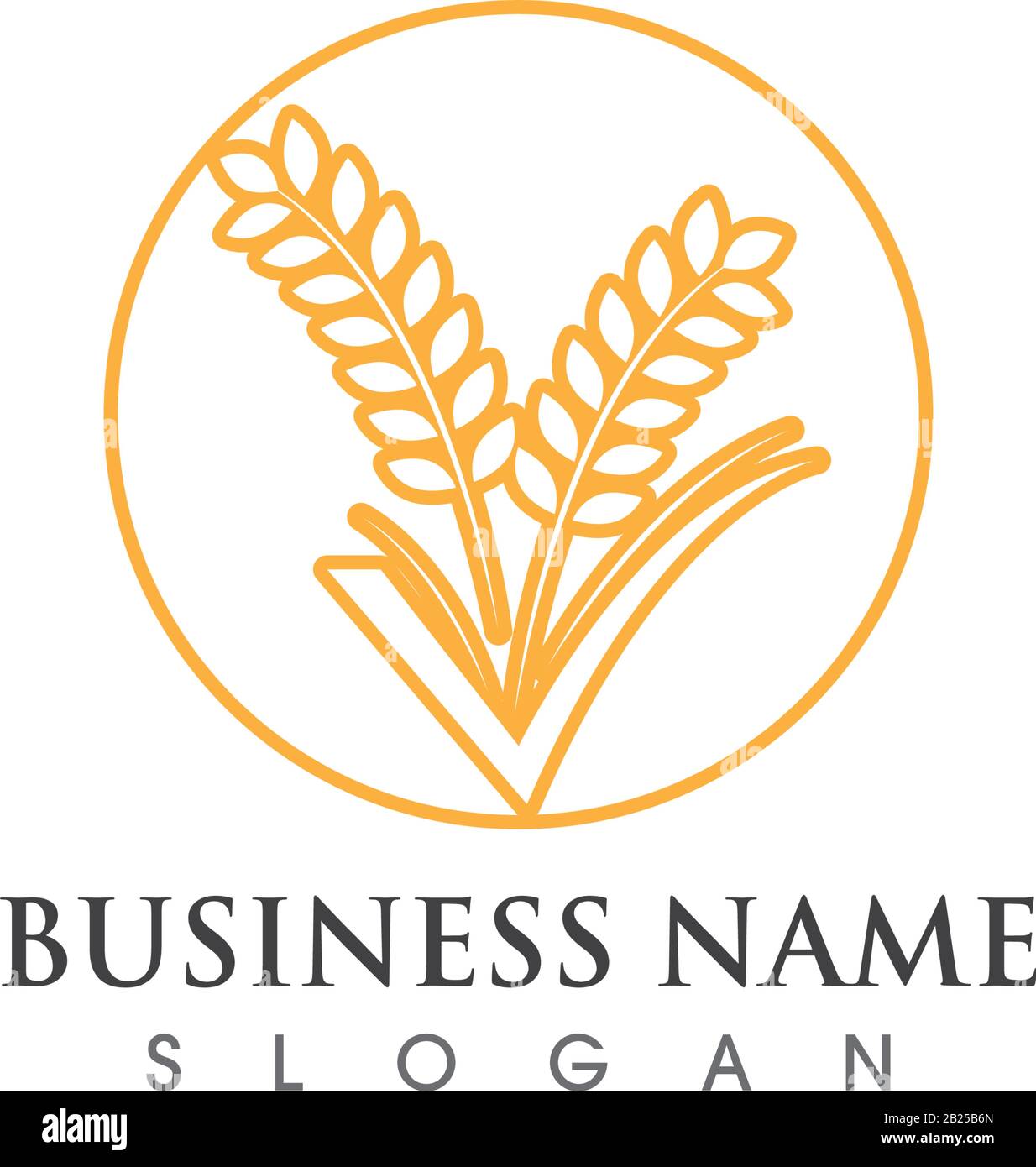 Agriculture wheat logo and symbol vector Stock Vector Image & Art - Alamy