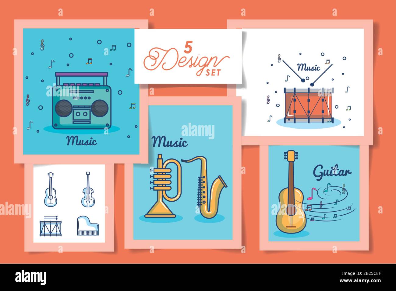 Guitar designs Stock Vector Images - Alamy