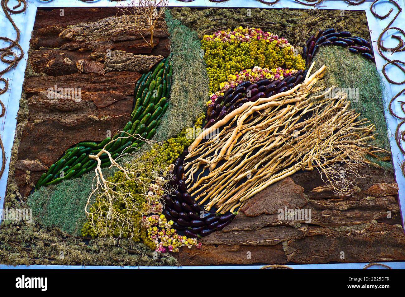 Vegetable art show with food sculptures in Paris, France Stock Photo ...