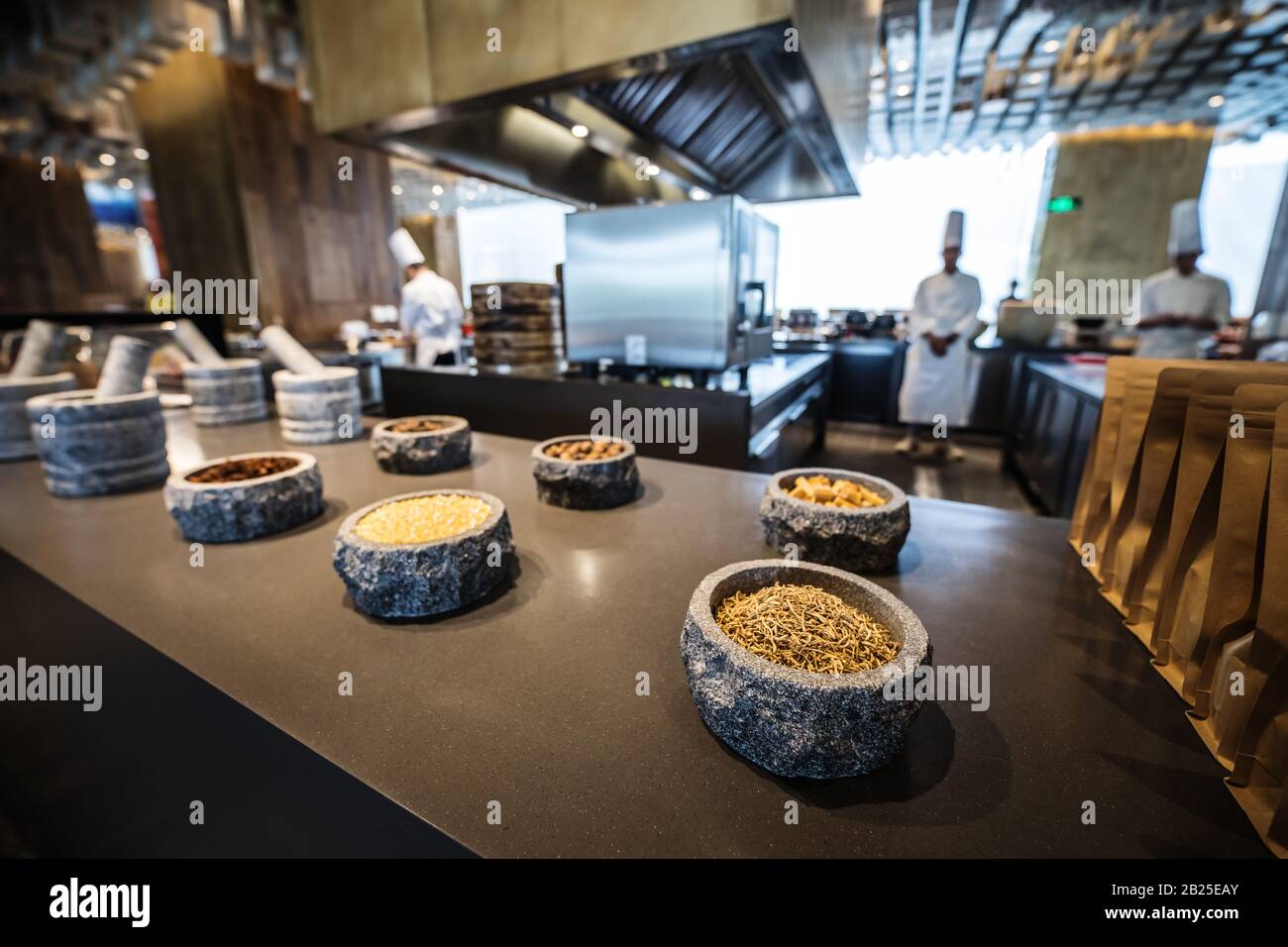 BEIJING, СHINA - JUNE 01, 2019: Traditional preparing food and ...
