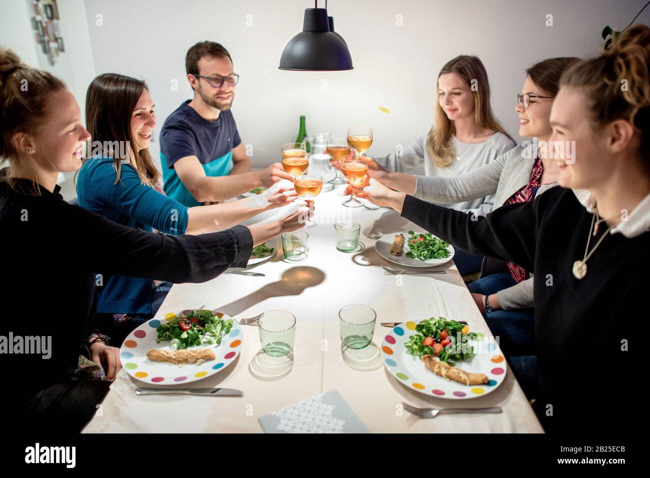 Running to the dinner table hi-res stock photography and images - Alamy