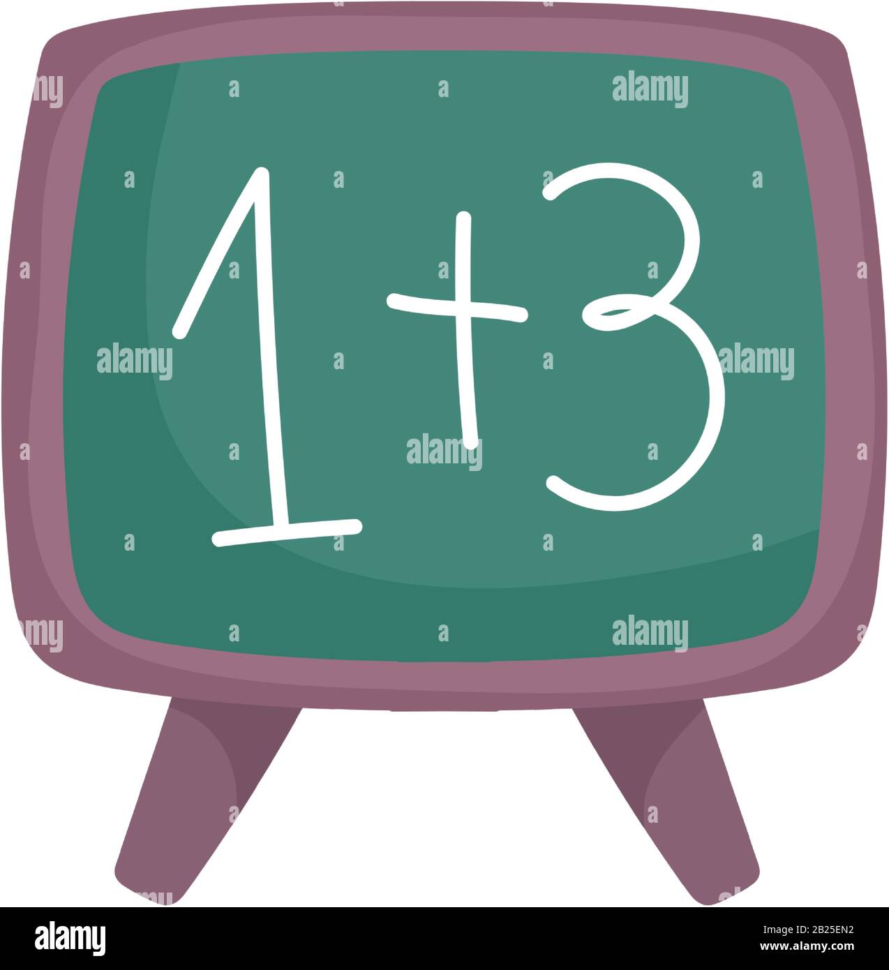 back to school chalkboard with math examples vector illustration Stock ...