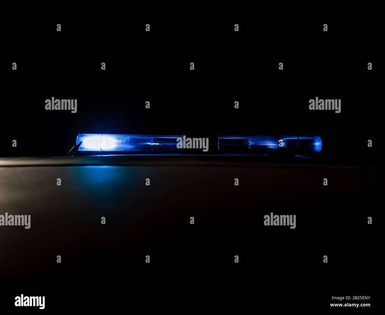 Visual warning lights fitted to a fire department vehicle used during ...