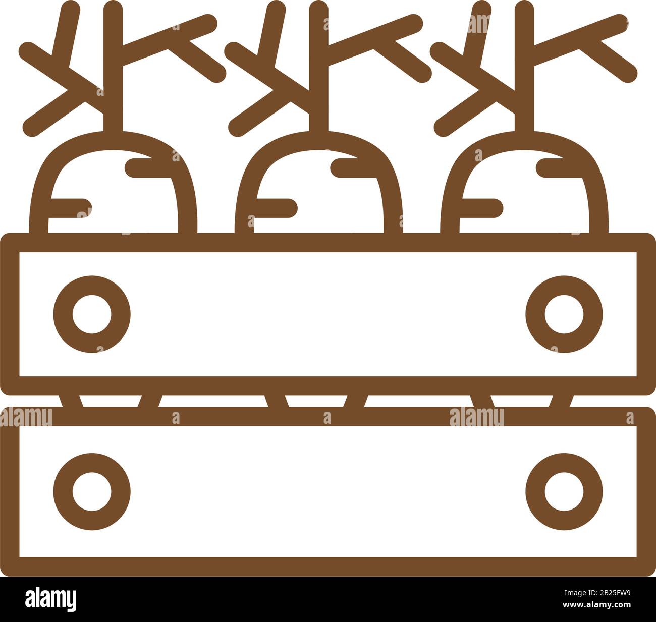 Box of carrots Stock Vector Images - Alamy