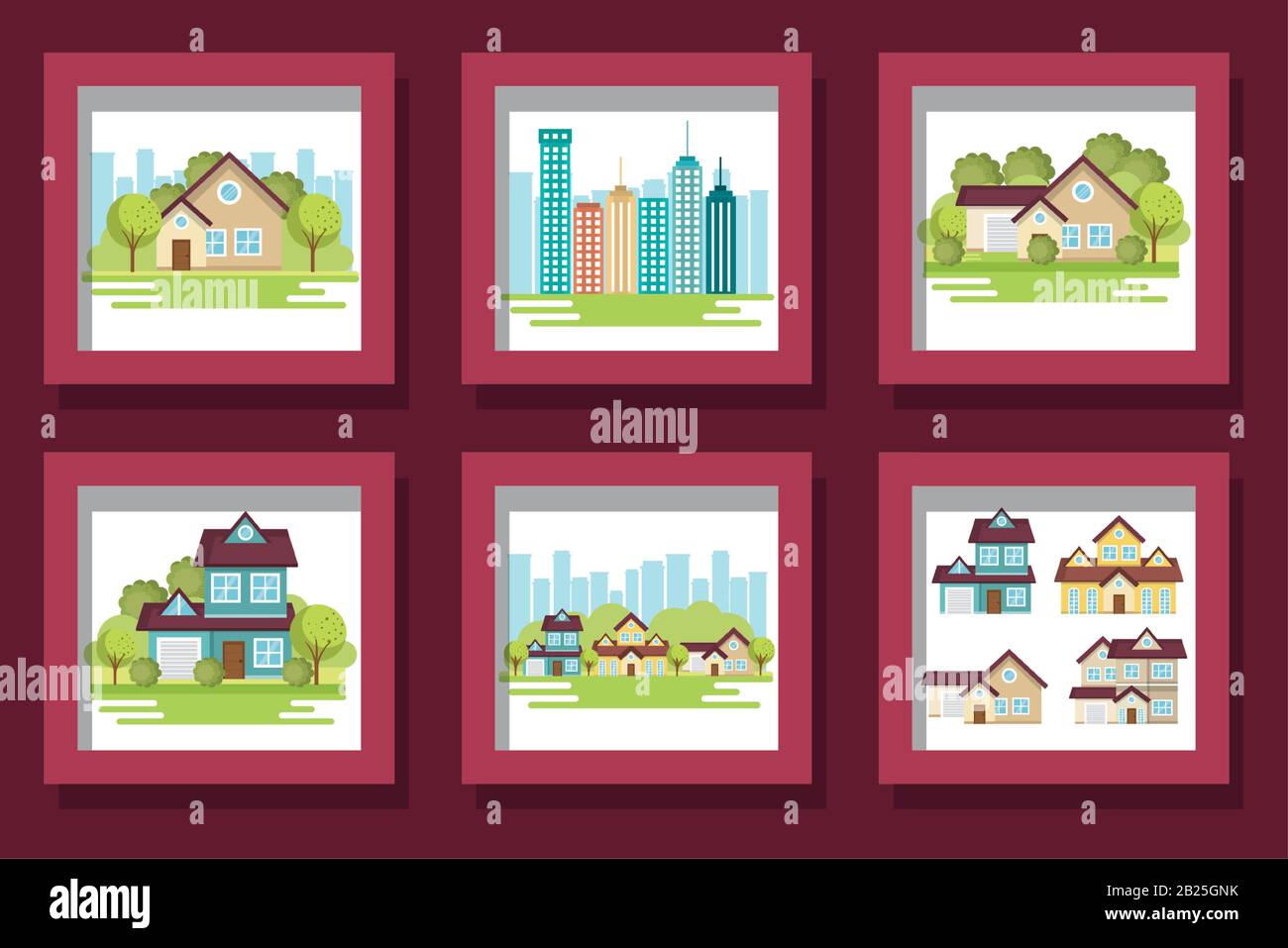 Scenery scenes scene Stock Vector Images - Alamy