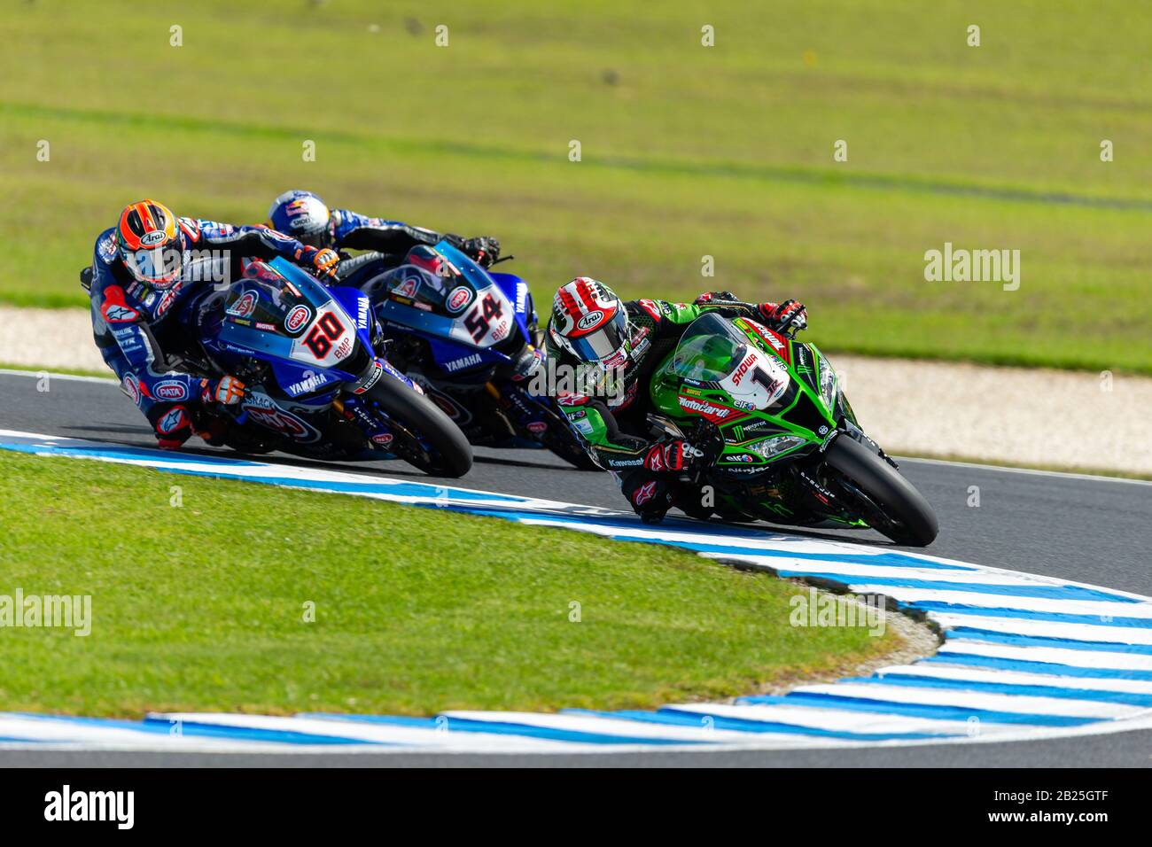 Melbourne, Australia, 1 March, 2020. Kawasaki Racing Team rider ...