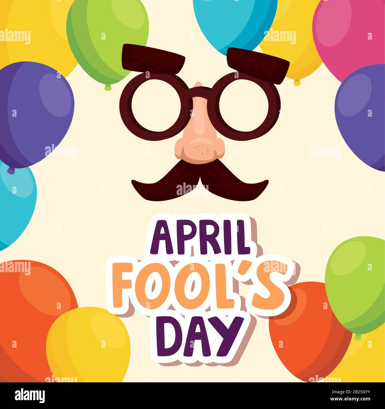 Cartoon april fool mask comic hi-res stock photography and images - Alamy