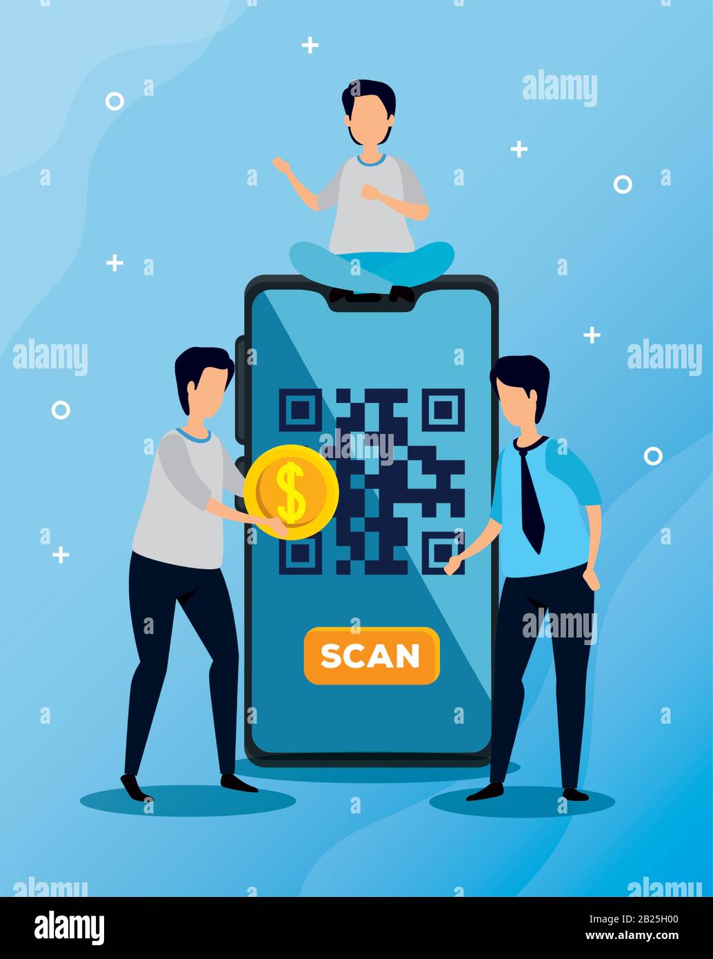 Men scanning Stock Vector Images - Alamy