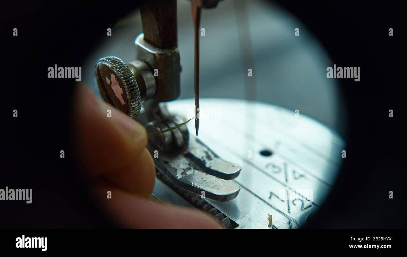 Threading a sewing machine hi-res stock photography and images - Alamy
