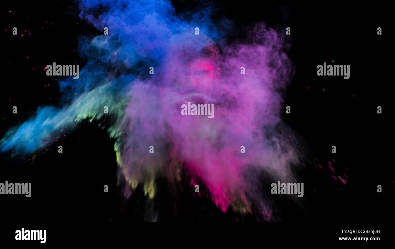Holi color splash. holi is a festival of India. It is festival of ...