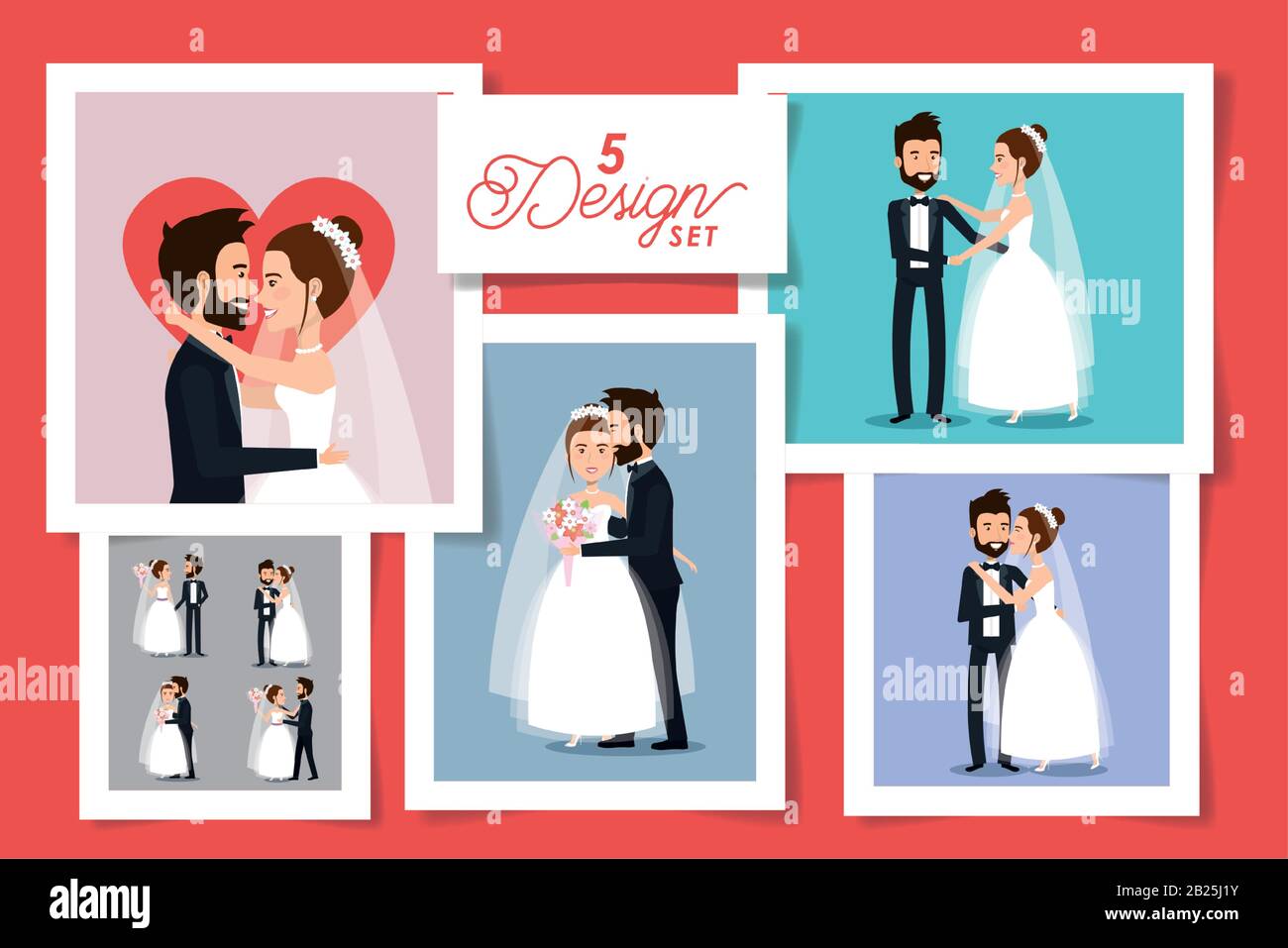 Bridal couple couples Stock Vector Images - Alamy