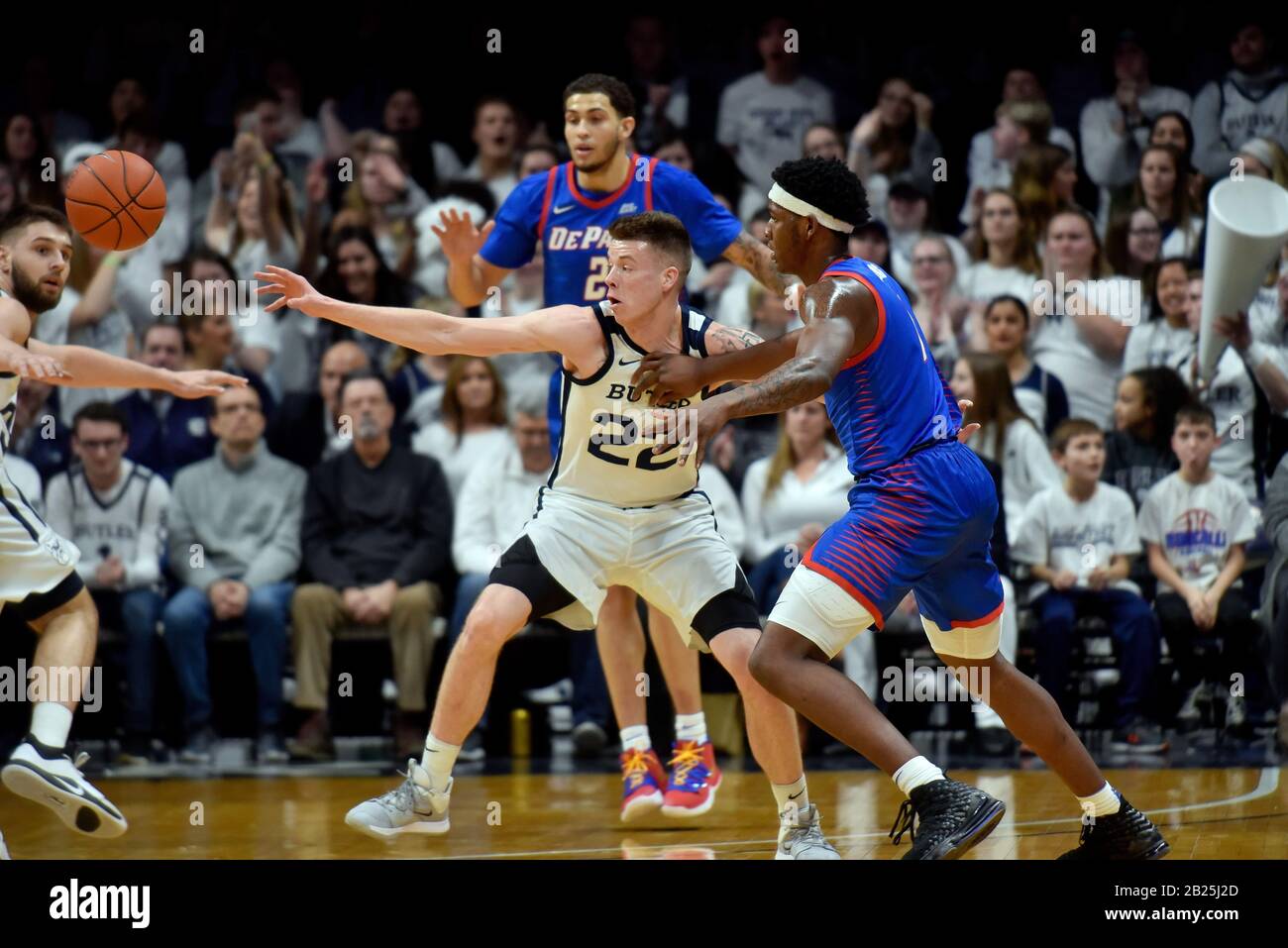 Indianapolis, Indiana, USA. 29th Feb, 2020. Butler Bulldogs forward ...