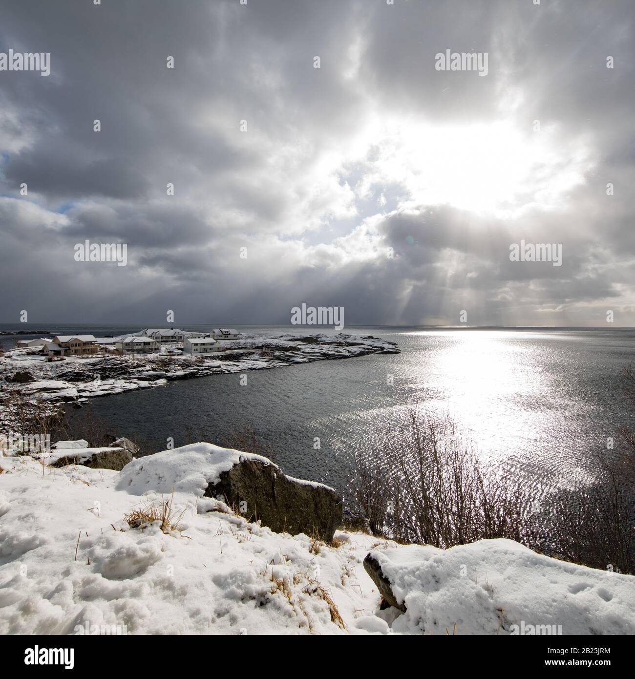 Lofoten islands. Beautiful Norway spring landscape view Stock Photo - Alamy