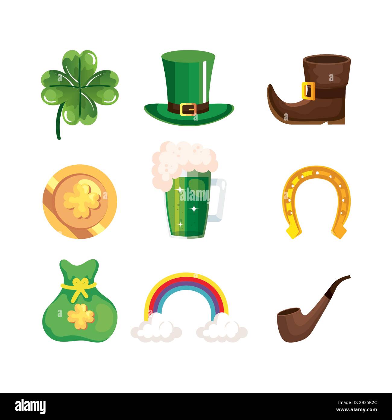 set of saint patricks day icons Stock Vector Image & Art - Alamy