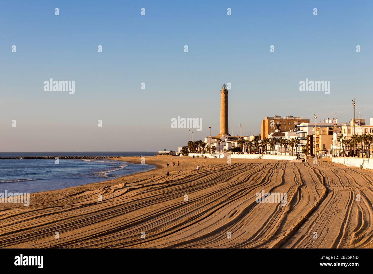 Chipiona, Spain. The lighthouse of Chipiona, tallest lighthouse in ...
