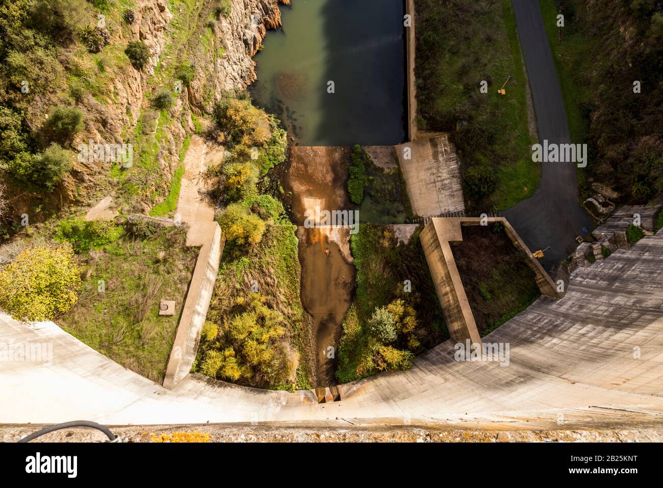 Lora del Rio, Spain. The dam and reservoir of Jose Toran, a water ...