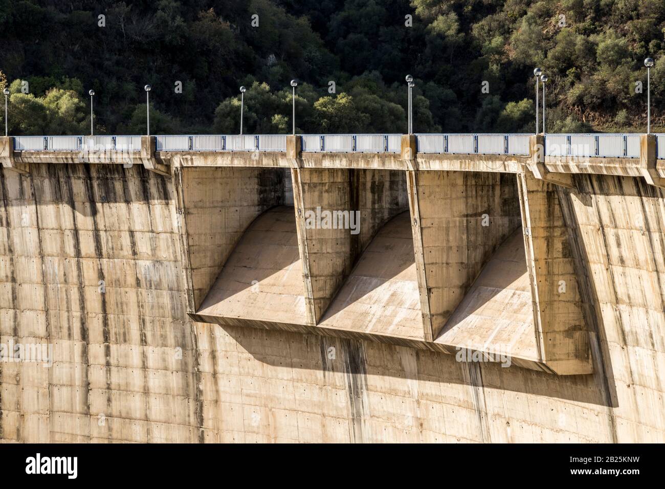 Lora del Rio, Spain. The dam and reservoir of Jose Toran, a water ...