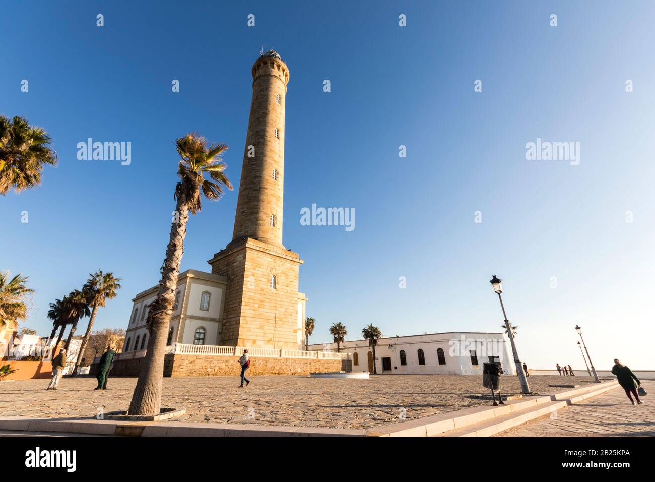 Chipiona, Spain. The lighthouse of Chipiona, tallest lighthouse in ...