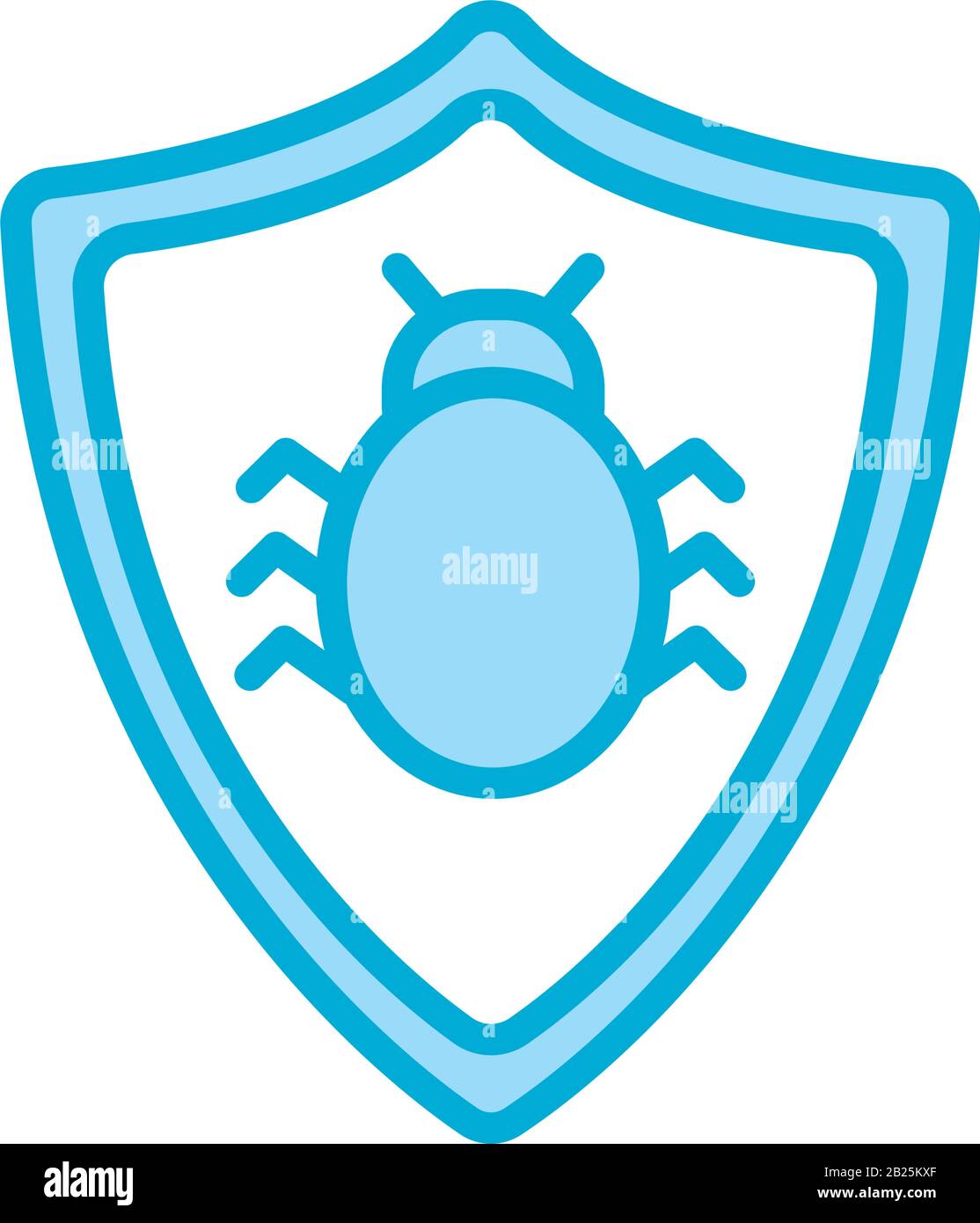 Shield malware line style hi-res stock photography and images - Alamy