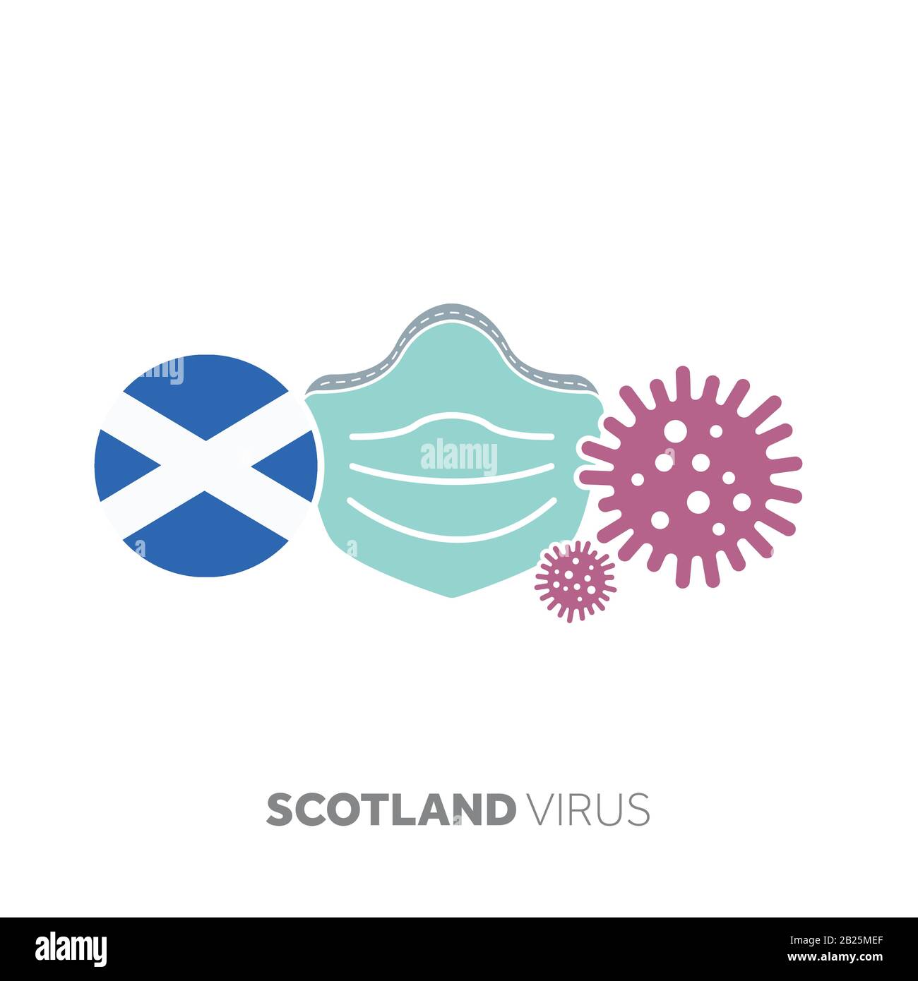 Face mask scotland Stock Vector Images - Alamy