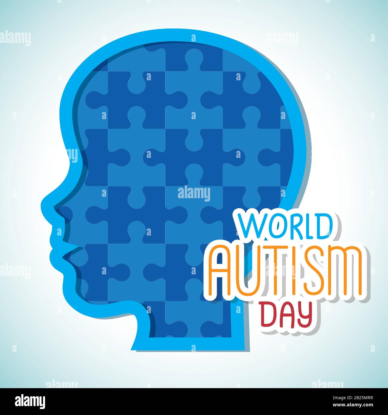 World autism day head hi-res stock photography and images - Alamy