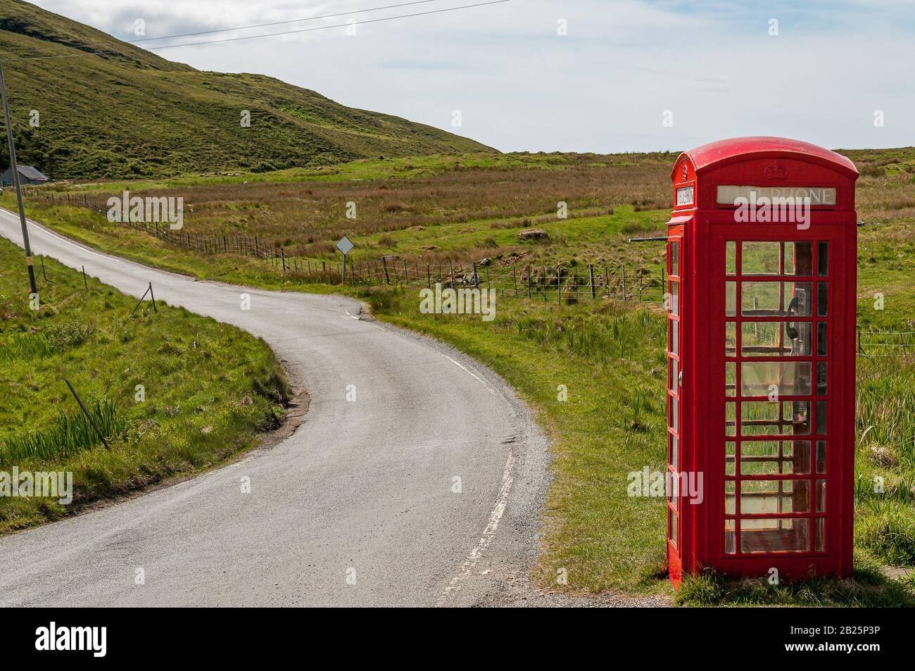 Red Telephone Box In The Scottish Highlands High Resolution Stock ...