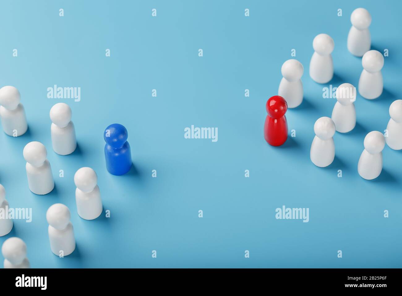 The conflict between two companies and a business, the rivalry of ...