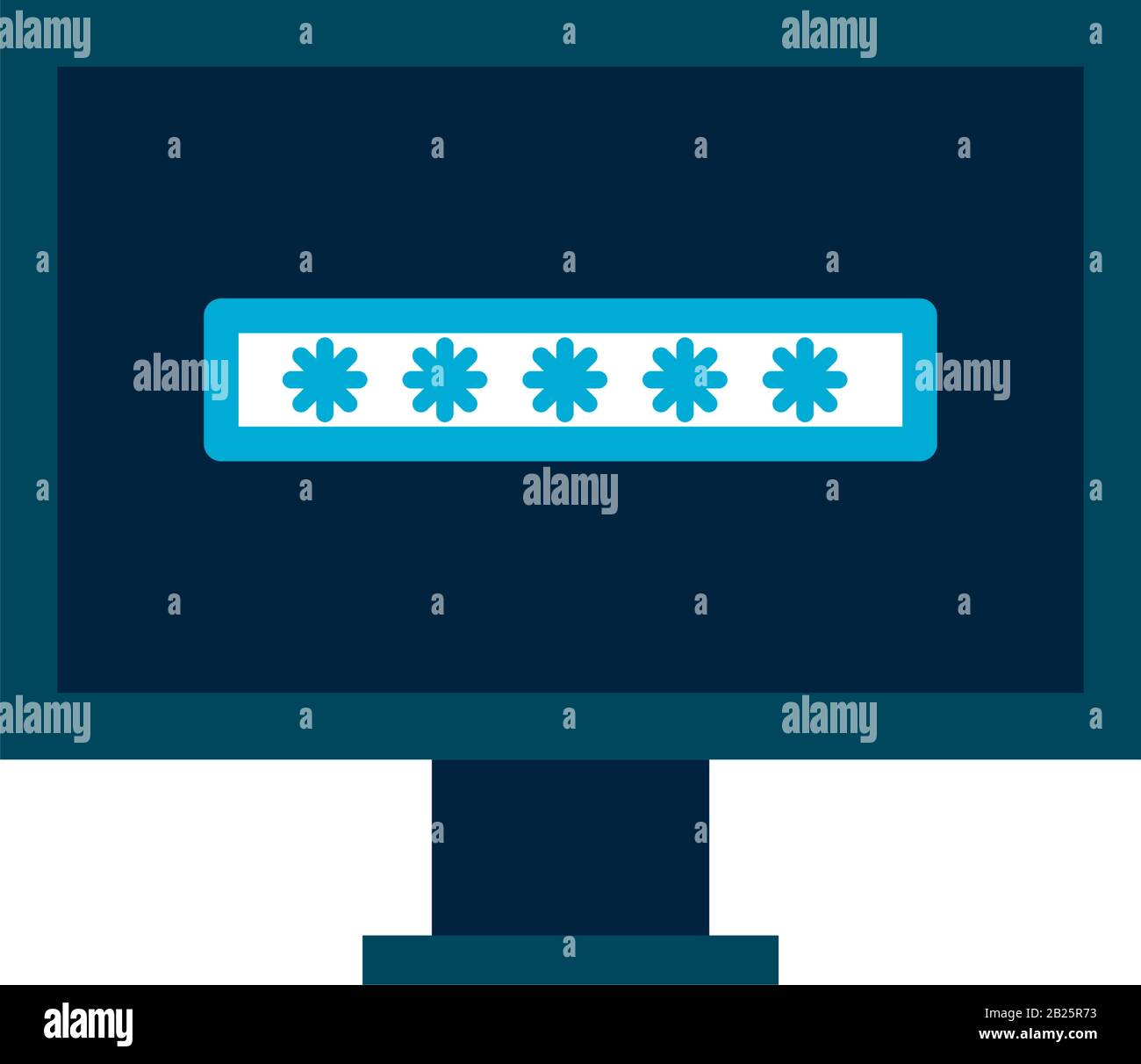 Isolated code inside computer flat style icon vector design Stock ...