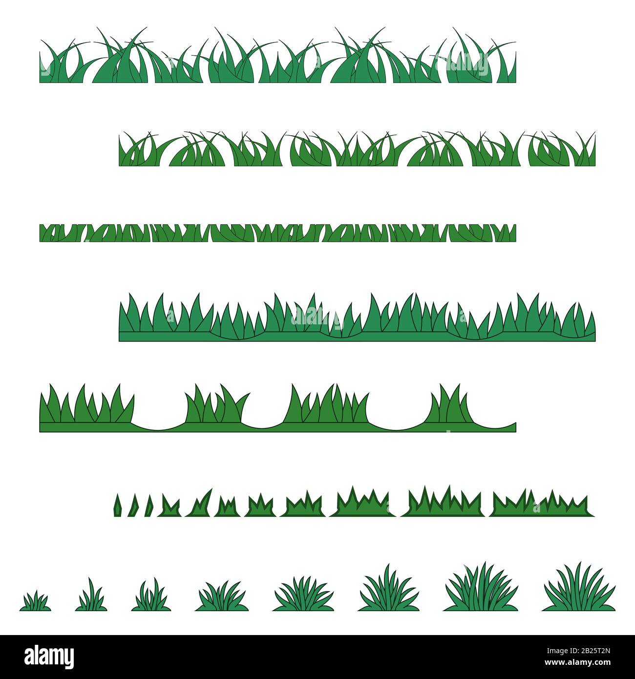 Simple and elegant flat designs of a seamless grass pattern Stock ...