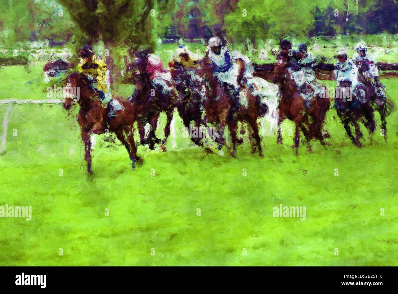 Race art hi-res stock photography and images - Alamy