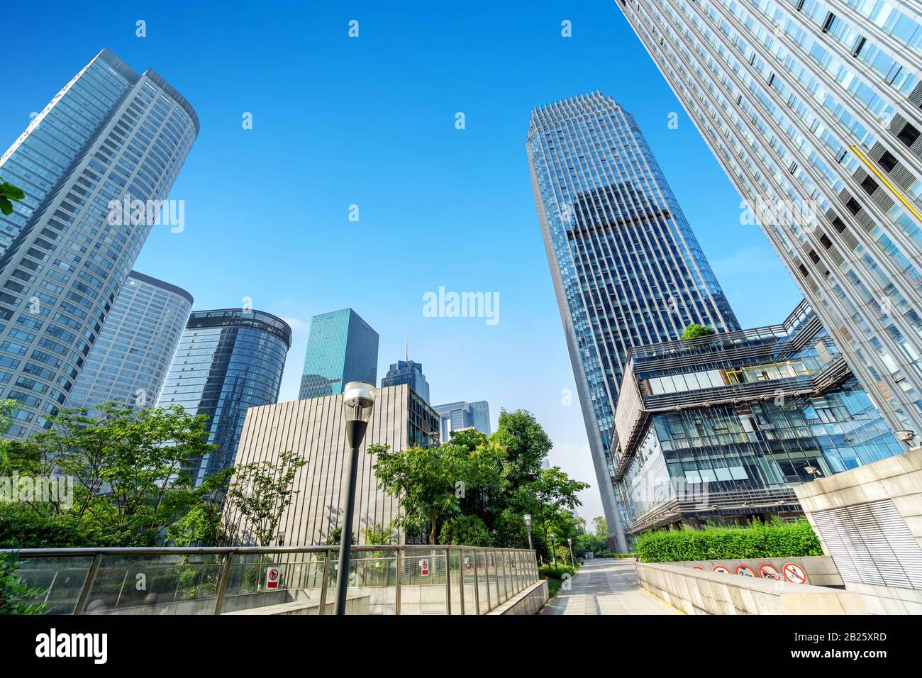 The modern architecture of Hangzhou Qianjiang New City CBD, Zhejiang ...