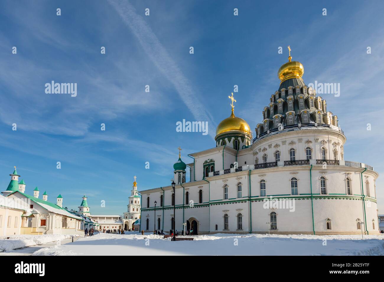 Voskresensky cathedral towers and domes with inner yard of New ...