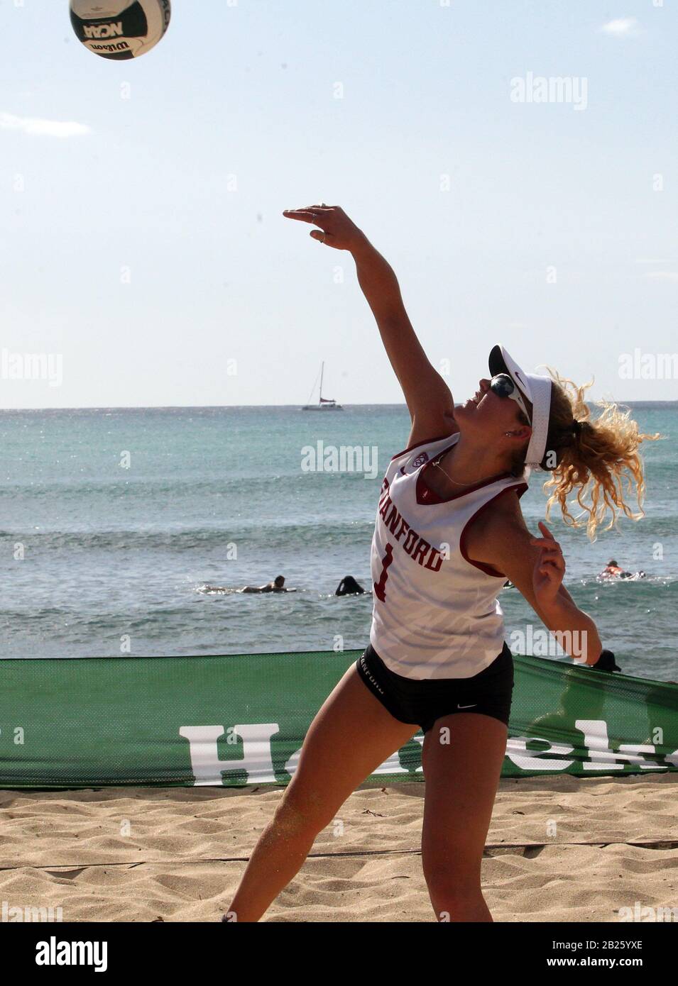 February 22, 2020 - Stanford Cardinal Kat Anderson #1 during a match ...