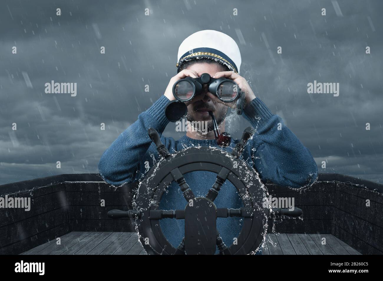 Helmsman sailor hi-res stock photography and images - Alamy