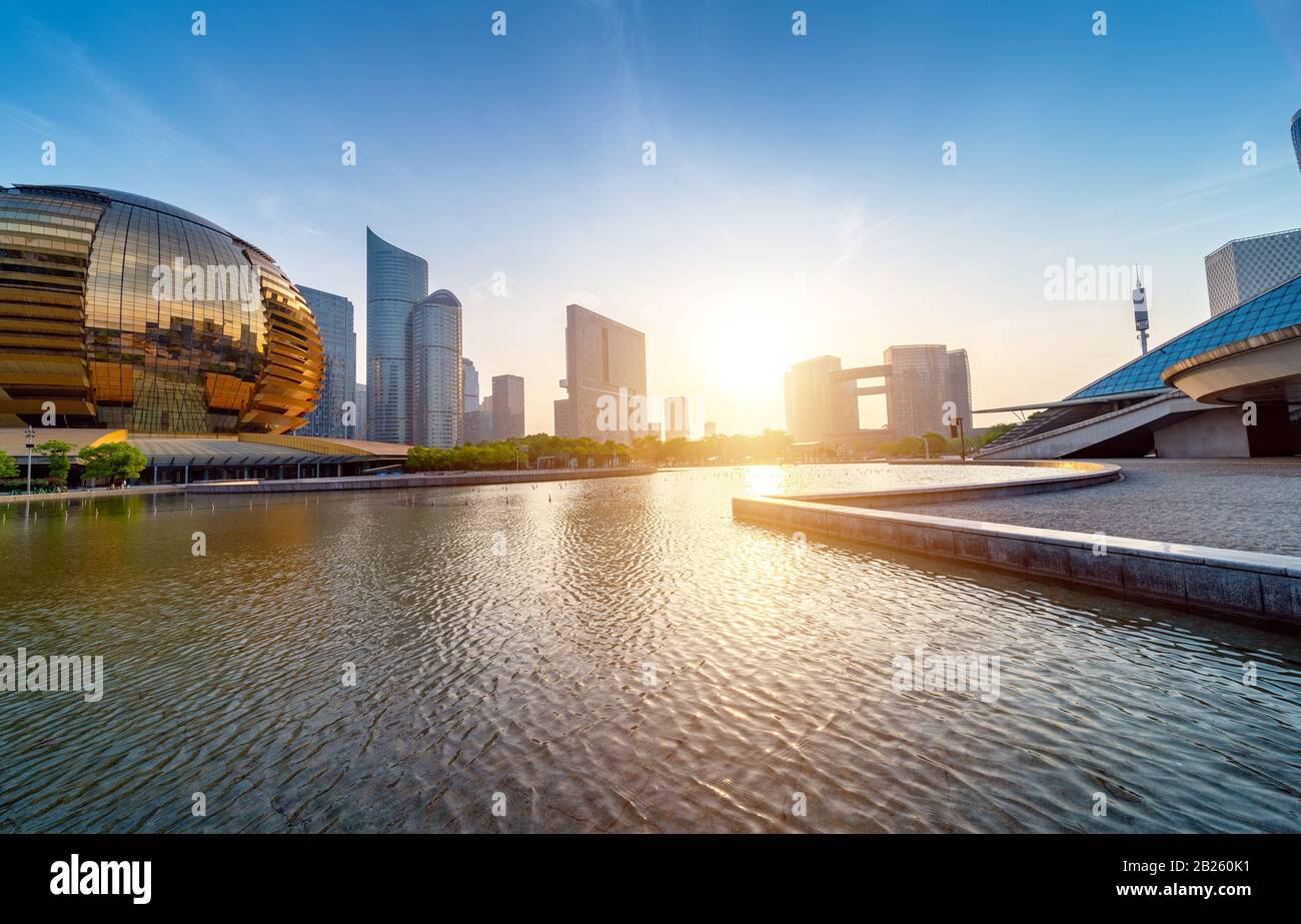 Qianjiang new city panorama hi-res stock photography and images - Alamy