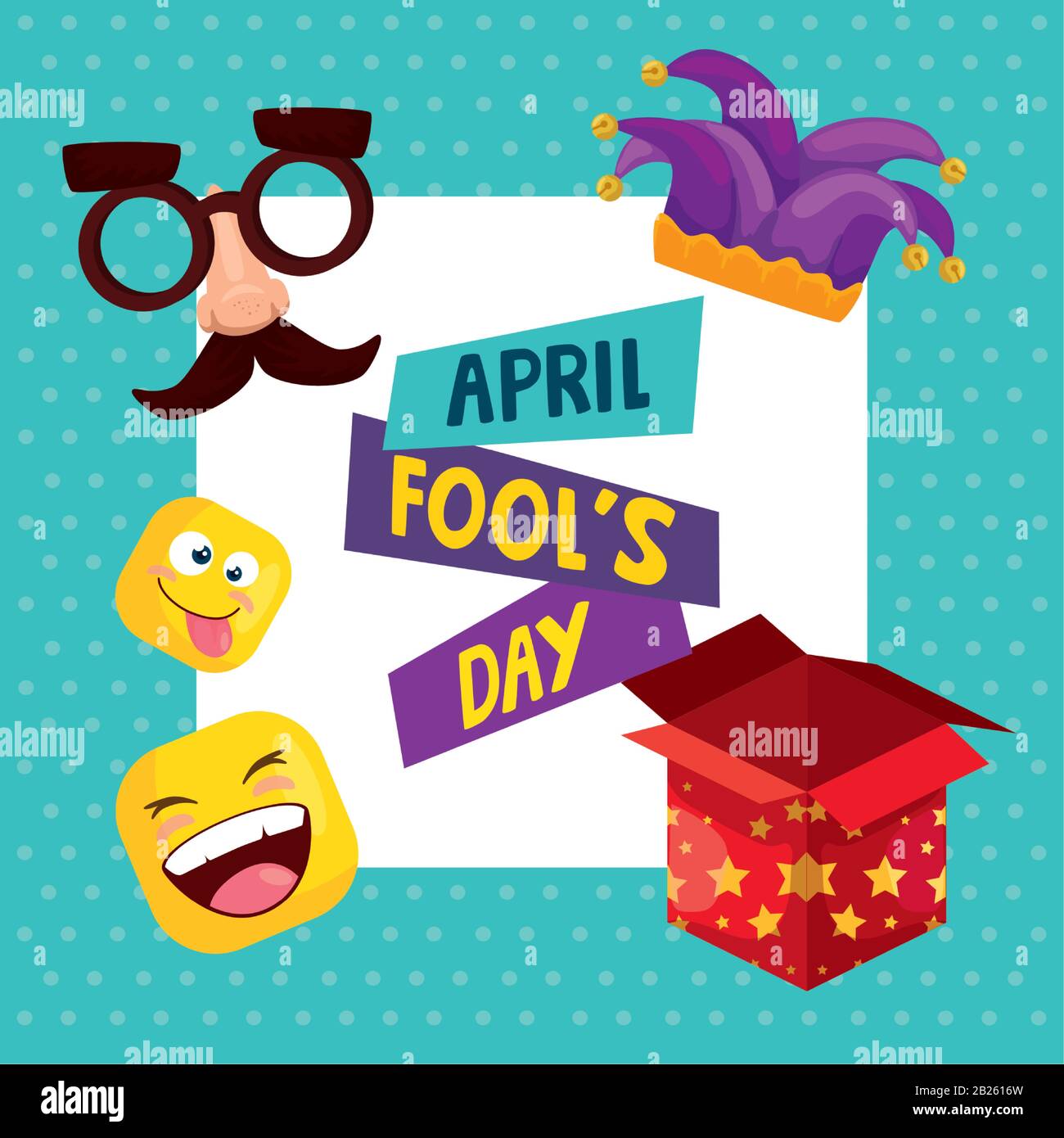 Emoticon crazy april fools day hi-res stock photography and images - Alamy
